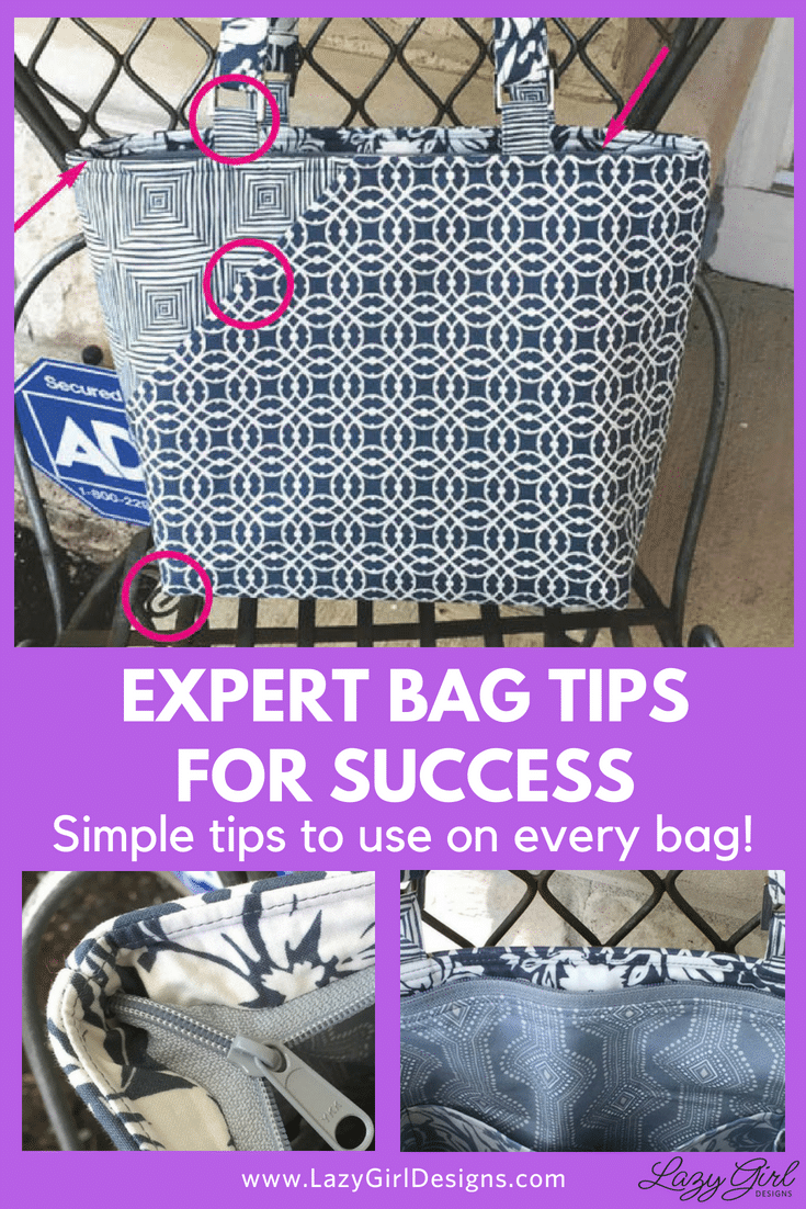 Part 3: Tips for a Successful Bag Project - Lazy Girl Designs