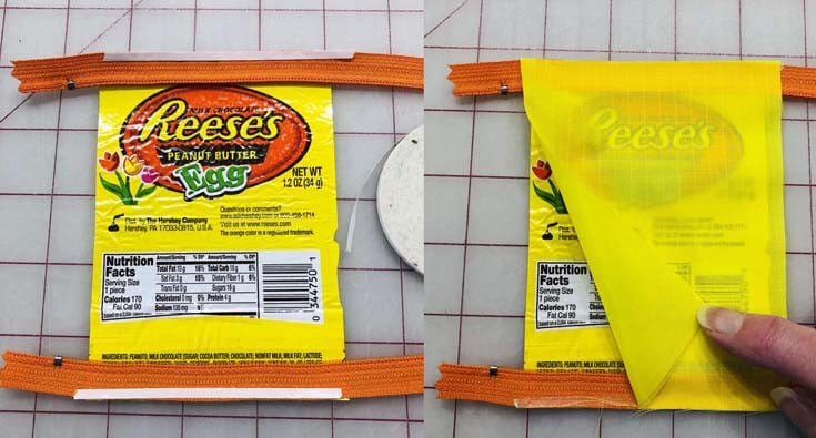 How To Make A Sweet Candy Wrapper Zipper Pouch