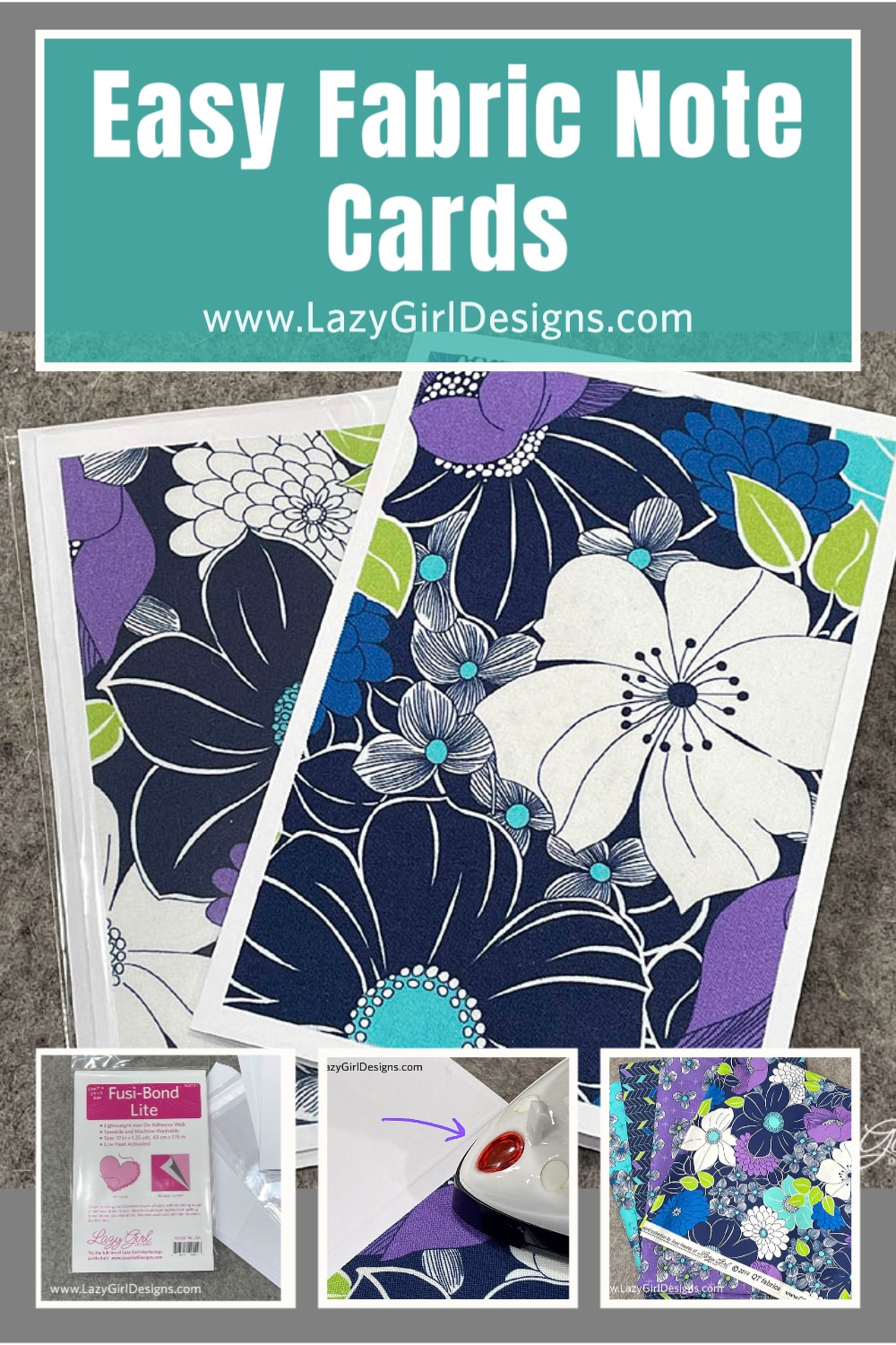 Make Your Own Gorgeous Fabric Cards in 3 Easy Steps
